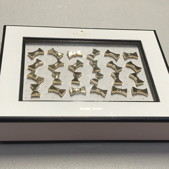 kate spade | Office | Kate Spade Bow Push Pins New Box Has A Little ...
